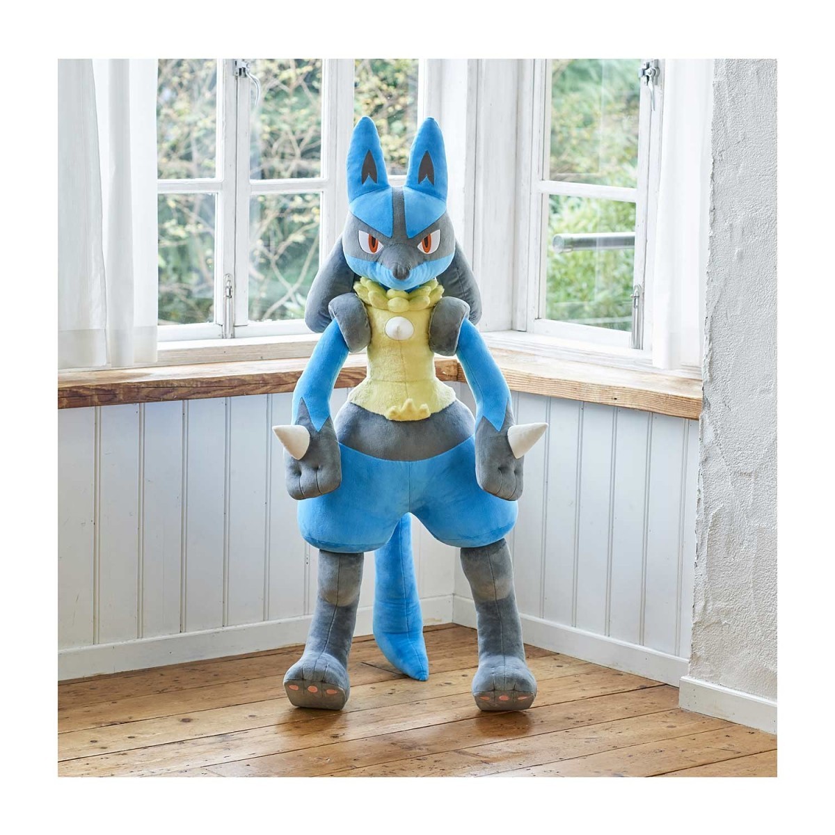 Lucario Pokédex-Size Poké Plush - 47 ¼ In. | Pokémon Center Official Site