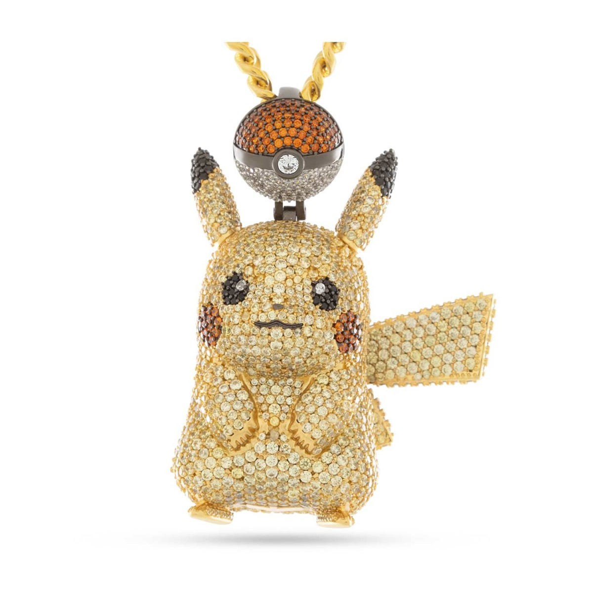 Pikachu 3D Necklace by King Ice | Pokémon Center UK Official Site