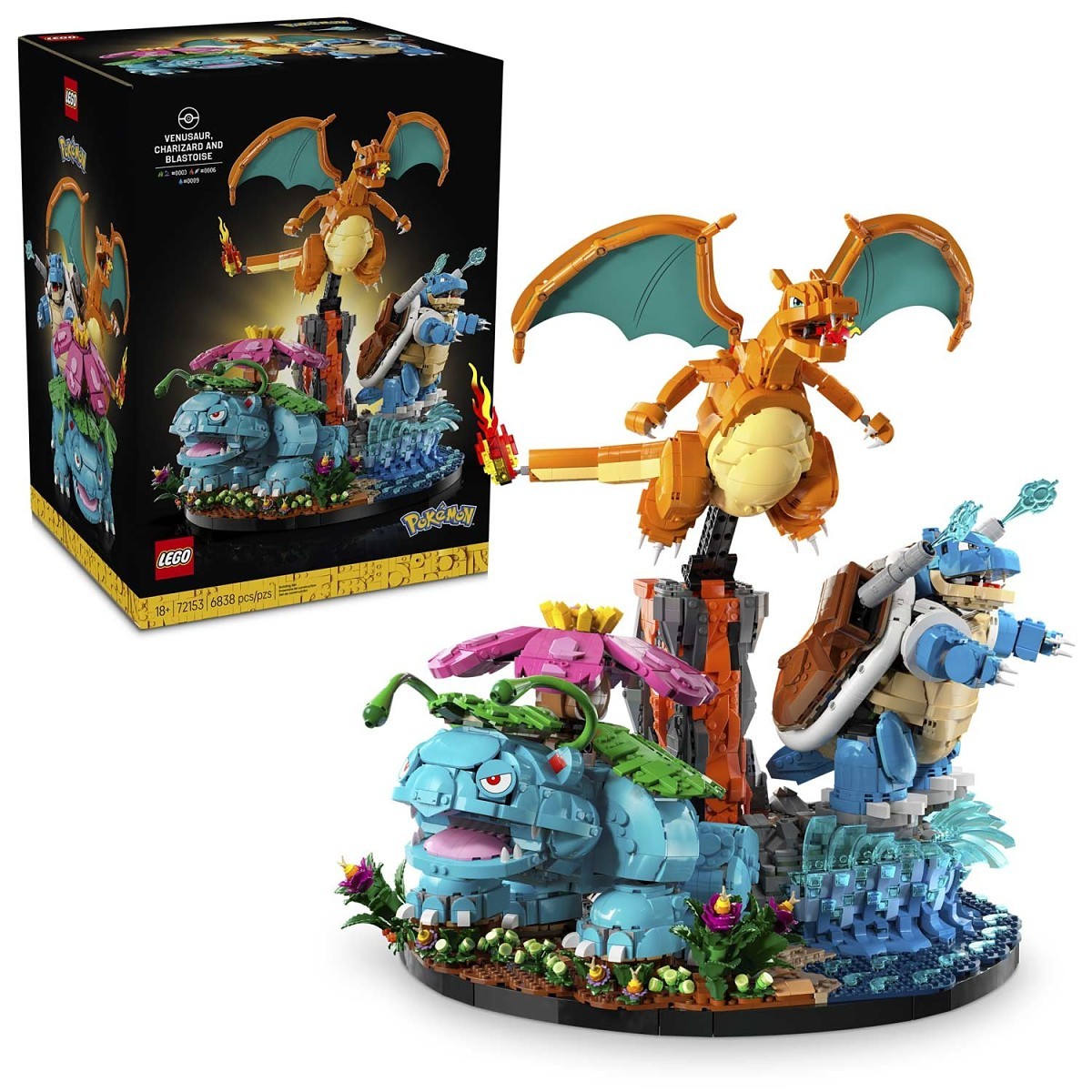 LEGO® Pokémon™ Venusaur, Charizard & Blastoise | Pokémon Center UK ...