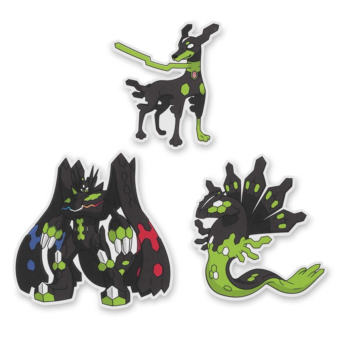 Zygarde Stickers (3-Pack) | Pokémon Center Official Site