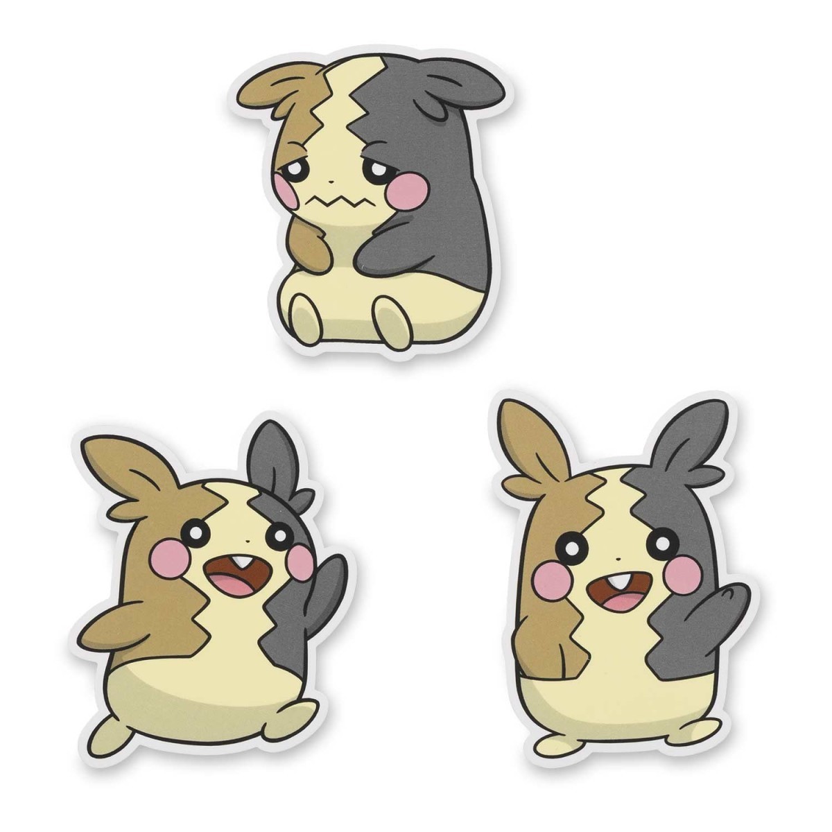 Morpeko (Full Belly Mode) Stickers (3-Pack) | Pokémon Center Official Site