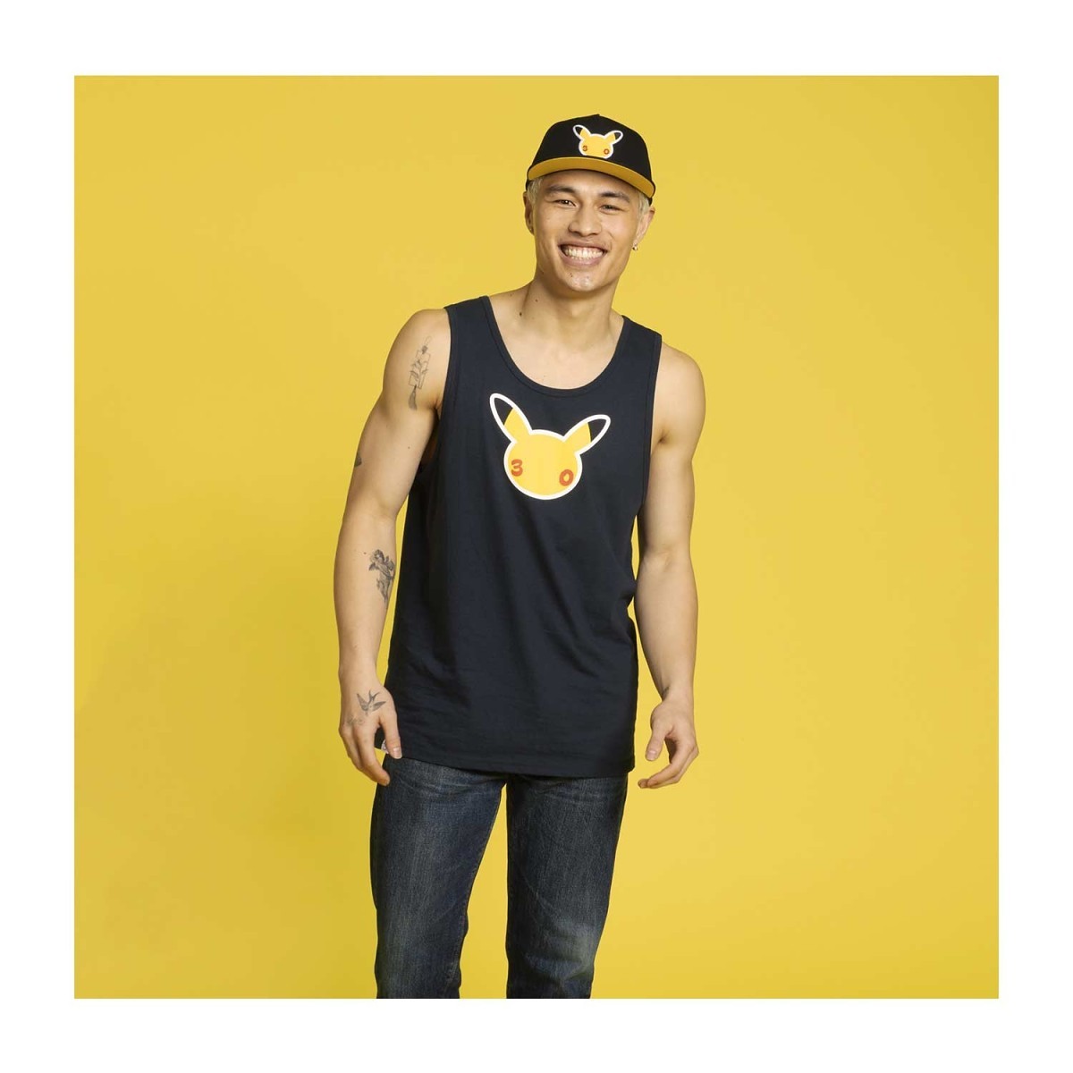 Pokémon 30th Celebration Navy Tank Top - Adult | Pokémon Center ...