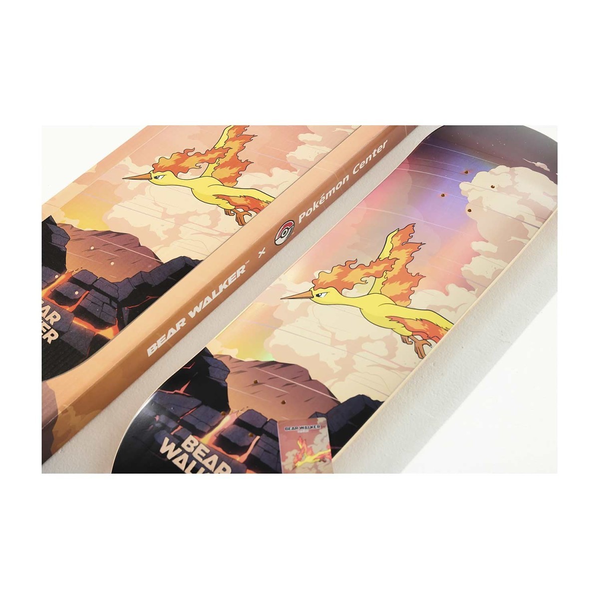 Pokémon Center × Bear Walker: Moltres Skateboard Deck | Pokémon Center ...