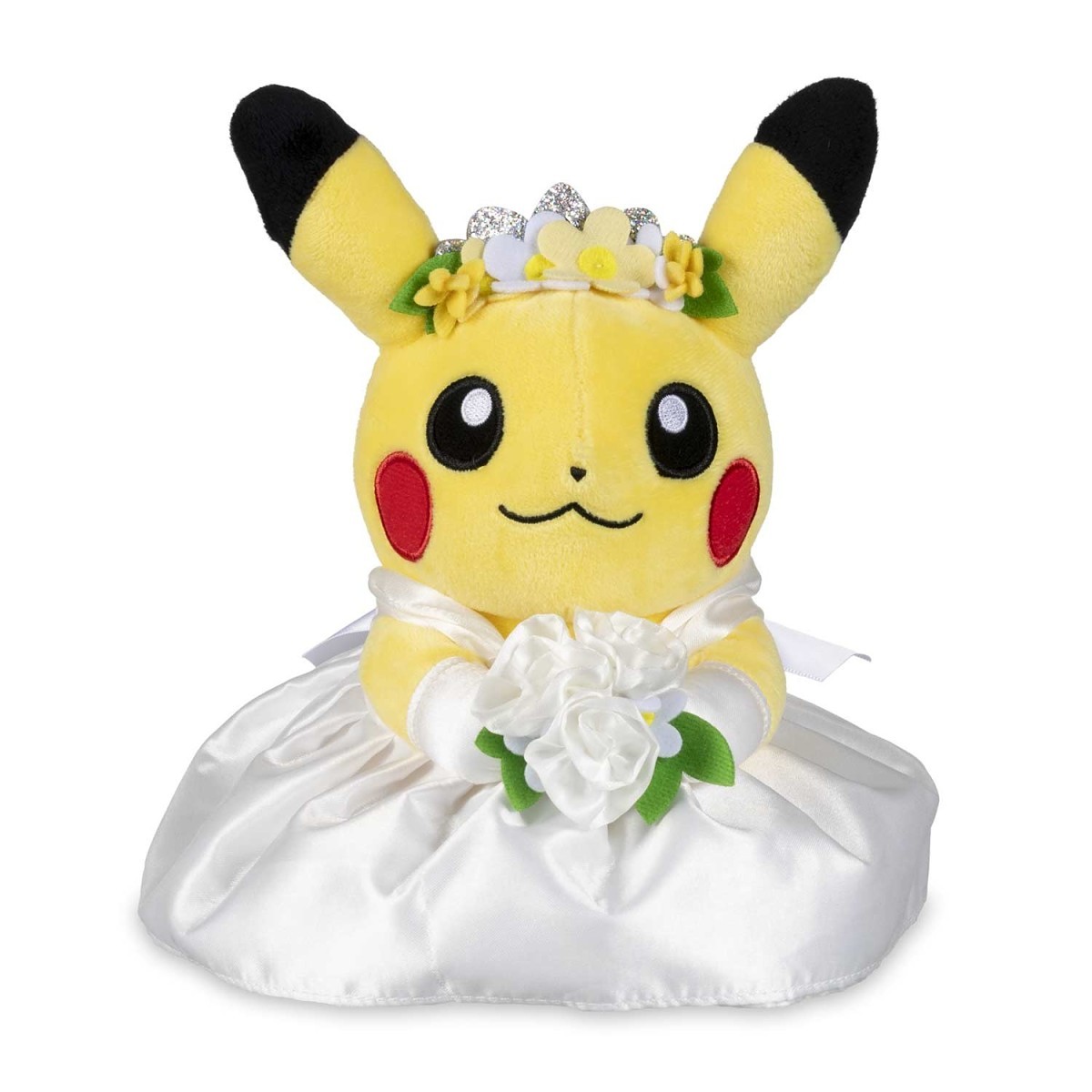 Pikachu Wedding: Wedding Dress Pikachu (Female) Plush - 8 In. | Pokémon ...