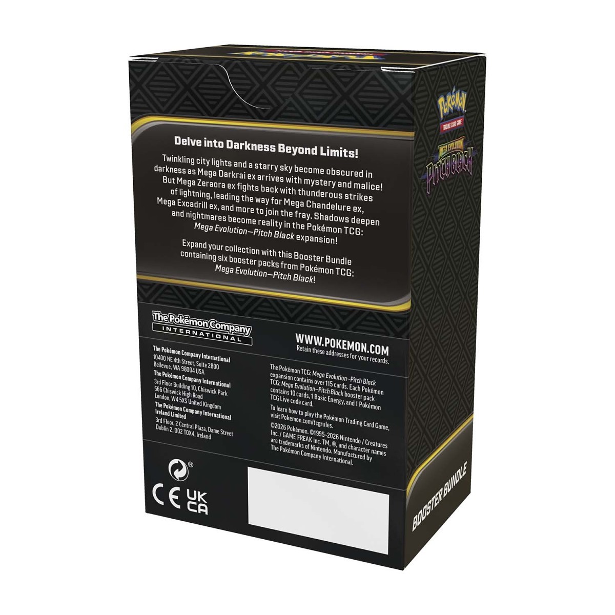 Pokémon TCG: Mega Evolution-Pitch Black Booster Bundle (6 Packs ...