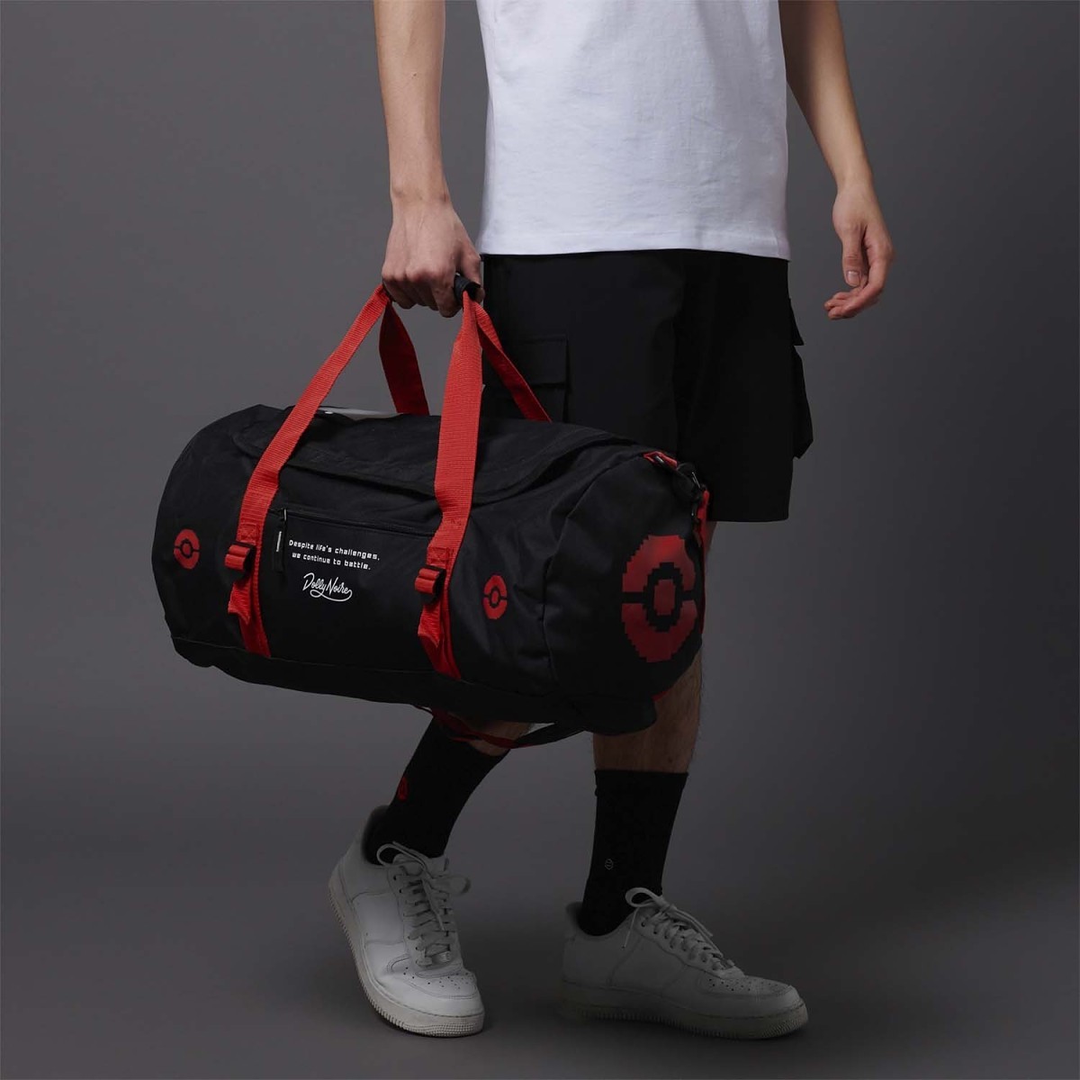 Pokémon × Dolly Noire: Pixel Poké Ball Duffel Bag | Pokémon Center ...