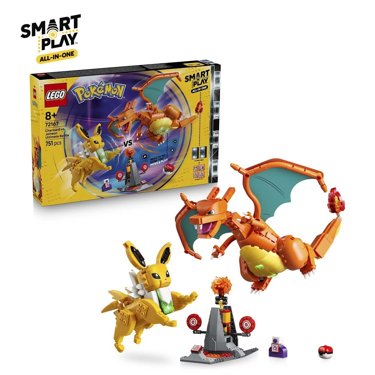 LEGO® Pokémon™ SMART Play™: Charizard vs. Jolteon Ultimate Battle ...