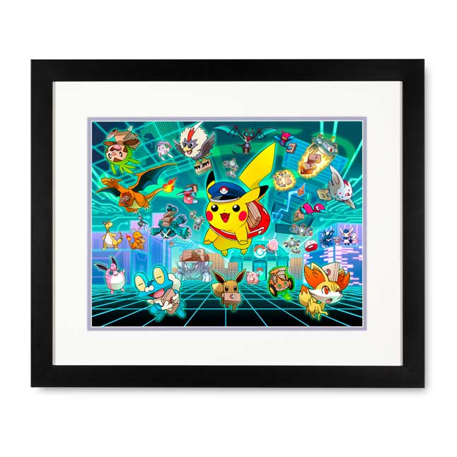 Special Delivery Pikachu Framed Art Print | Pokémon Center Official Site