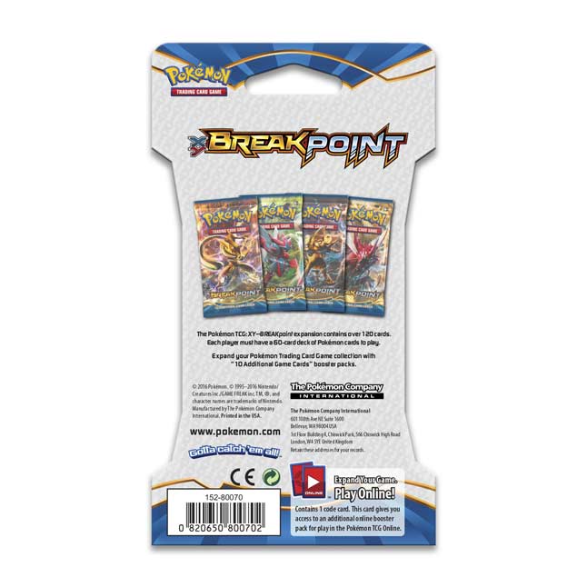 Pokémon TCG: XY-BREAKpoint Sleeved Booster Pack (10 Cards) | Pokémon ...