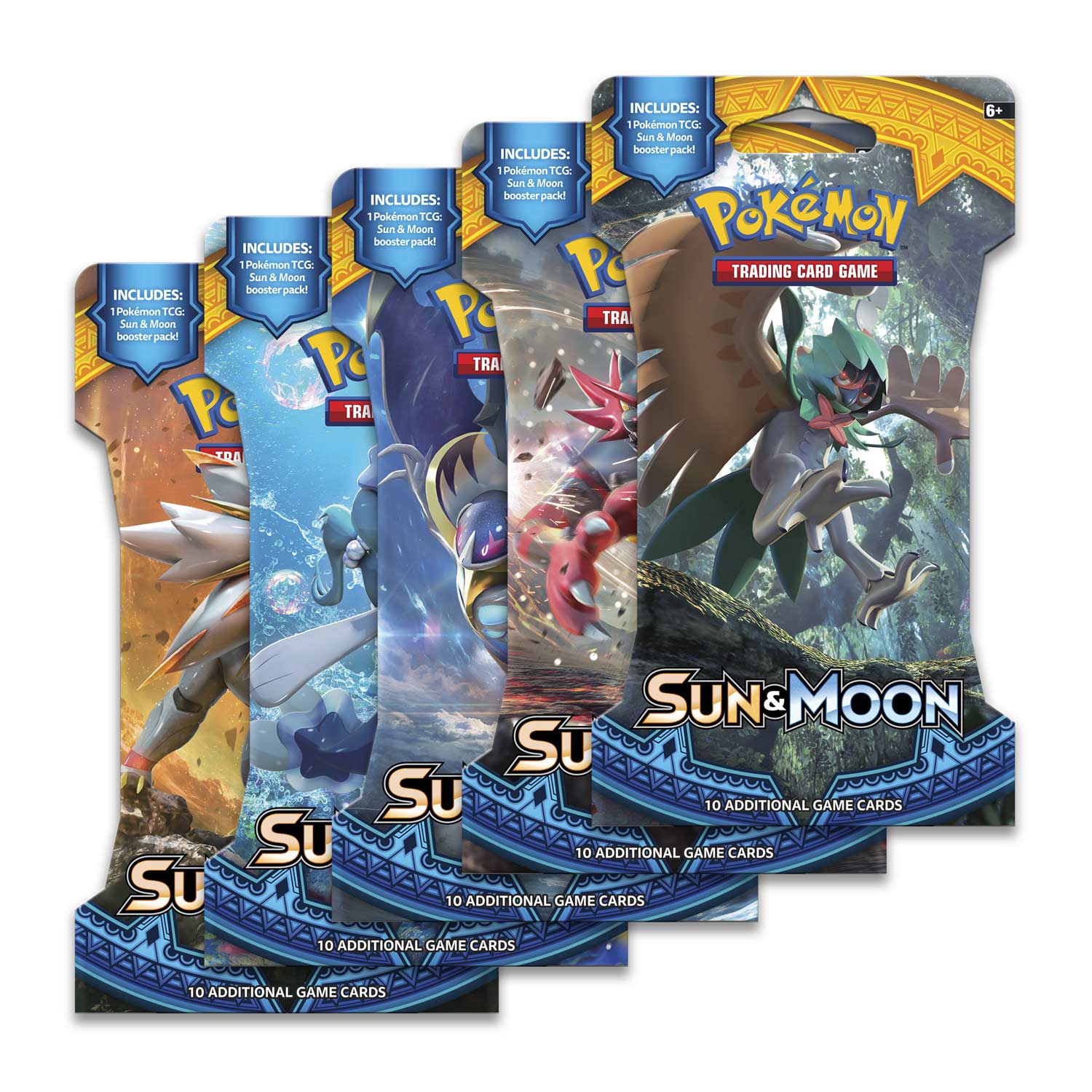 Pok mon TCG Sun Moon Sleeved Booster Pack 10 Cards Pok mon Pok mon TCG Sun Moon Sleeved Booster Pack 10 Cards Pok mon