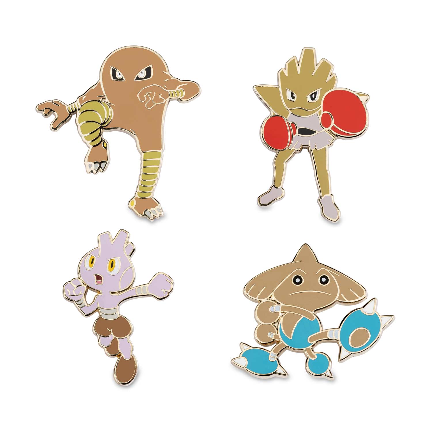 Tyrogue, Hitmonlee, Hitmonchan & Hitmontop Pokémon Pins (4-Pack ...