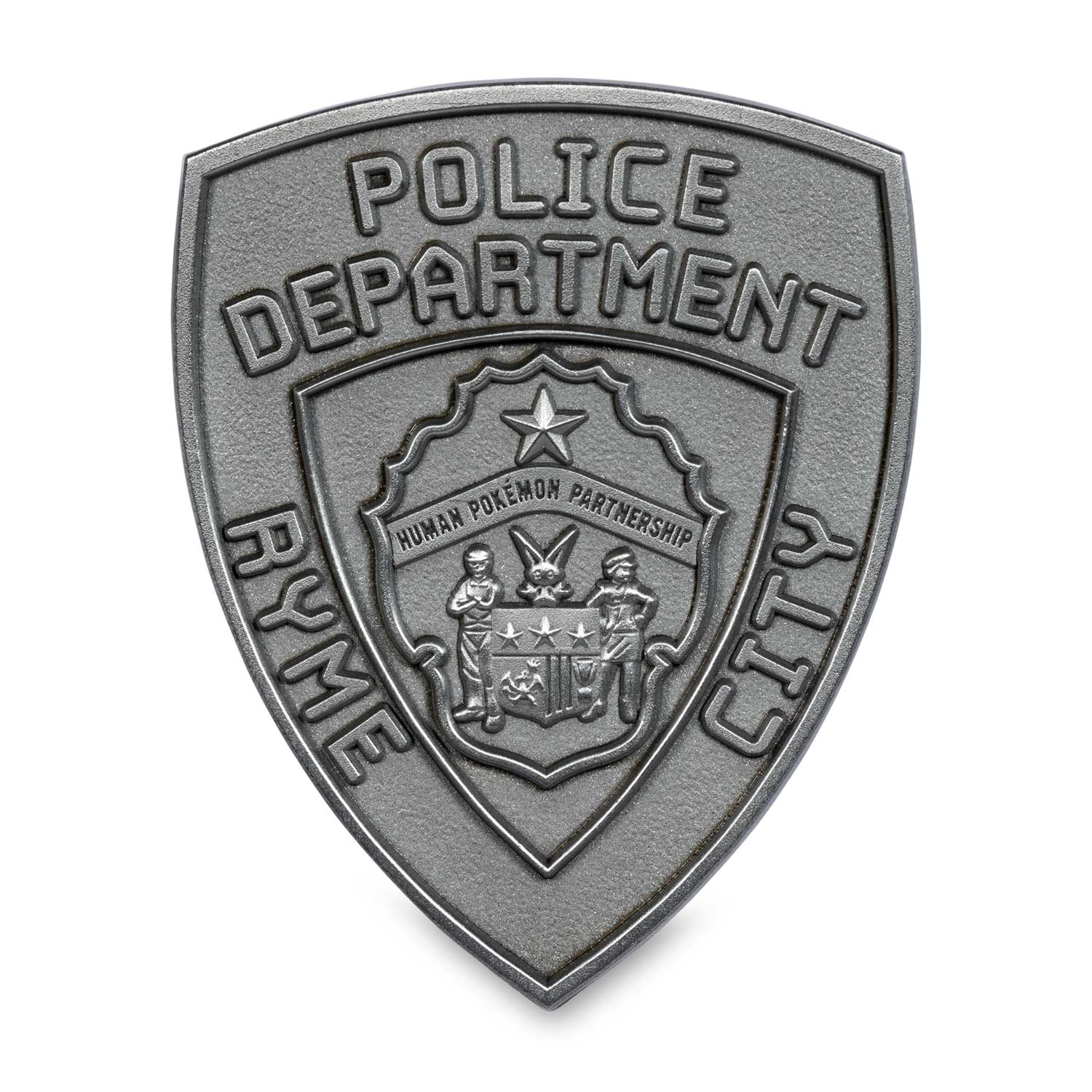 POKÉMON Detective Pikachu Ryme City Police Department Mini Badge Pin ...