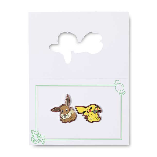 Pikachu & Eevee Pokémon Holiday 2019 Pins & Greeting Card | Pokémon ...