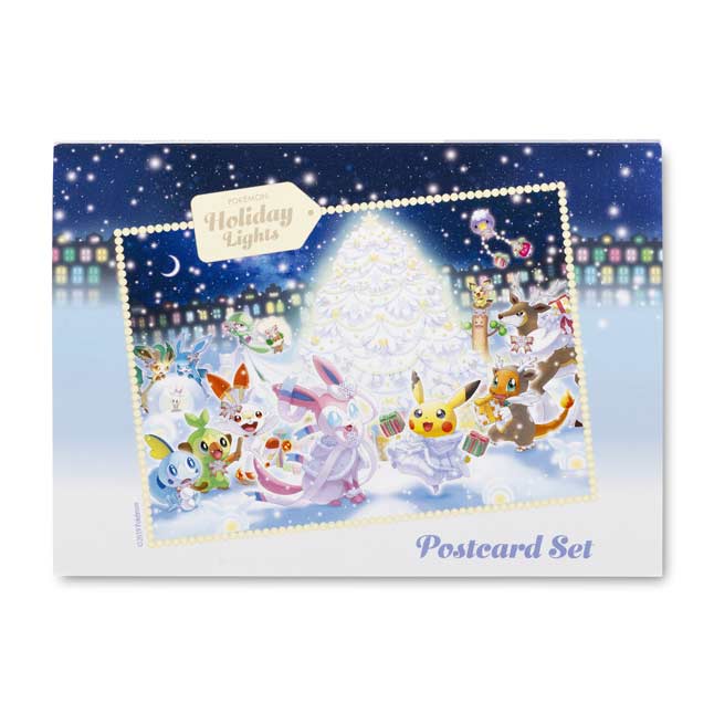 Pokémon Holiday Lights Postcards (10-Pack) | Pokémon Center Official Site