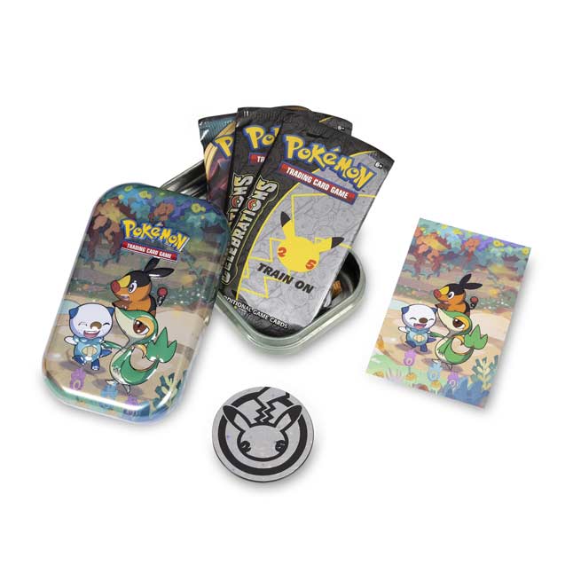 Pokémon TCG: Celebrations Mini Tin (Snivy, Tepig & Oshawott) | Pokémon ...