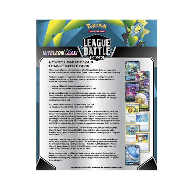 Pokémon TCG: Inteleon VMAX League Battle Deck | Pokémon Center Canada ...
