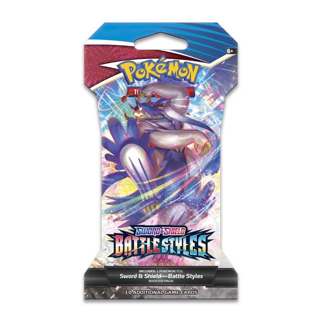 Pokémon TCG: Sword & Shield-Battle Styles Sleeved Booster Pack (10 ...