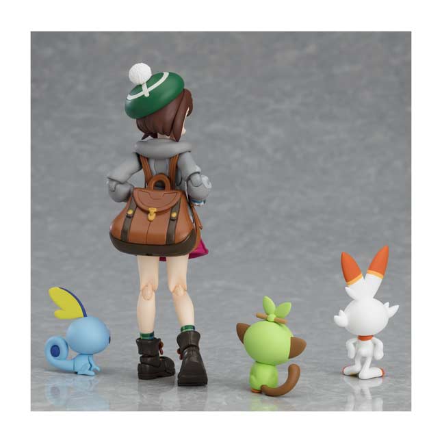 figma Gloria Action Figure with Grookey, Scorbunny & Sobble | Pokémon ...