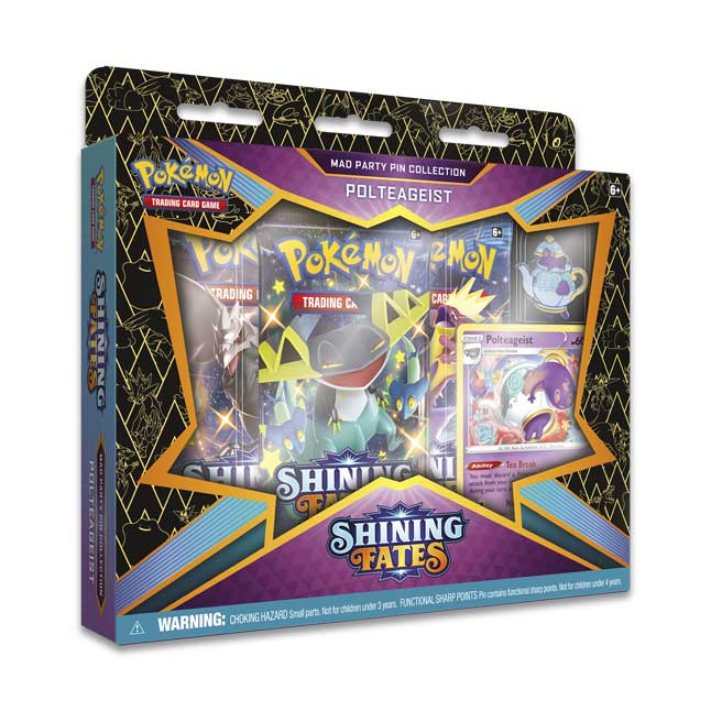 Pokémon TCG: Shining Fates Mad Party Pin Collection (Polteageist ...