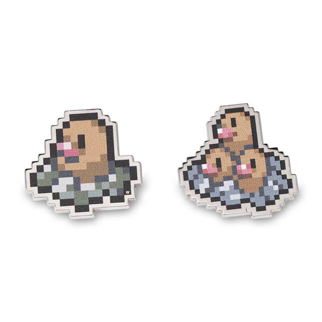 Diglett & Dugtrio Pokémon Pixel Pins (2-Pack) | Pokémon Center Official ...