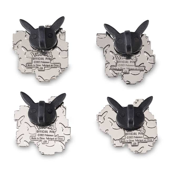 Eevee, Vaporeon, Jolteon & Flareon Pokémon Pixel Pins (4-Pack ...