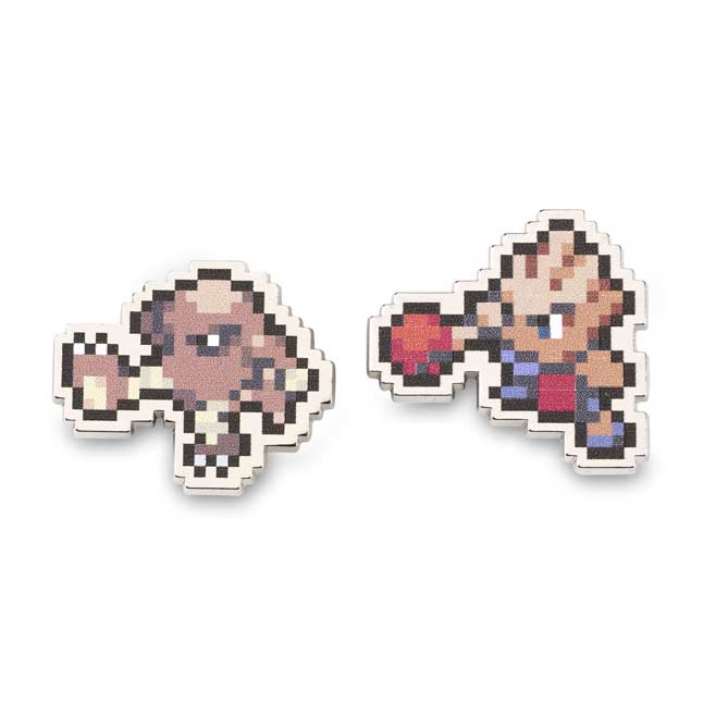 Hitmonlee & Hitmonchan Pokémon Pixel Pins (2-Pack) | Pokémon Center ...