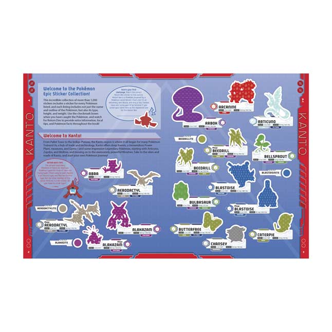Pokémon Epic Sticker Collection: From Kanto to Alola | Pokémon Center ...