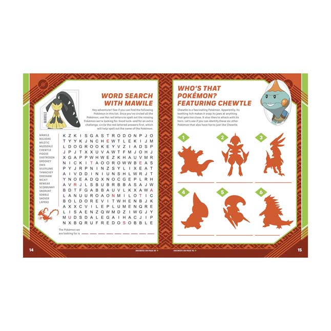 Pokémon Official Galar Region Activity Book | Pokémon Center UK ...