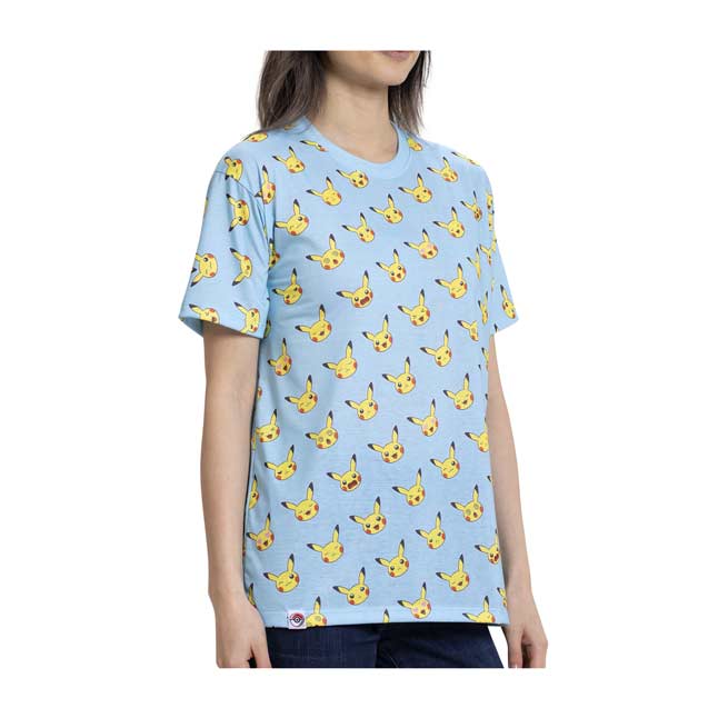 Pokémon Mood Collection: Pikachu Moods Blue Fitted Crew Neck T-Shirt ...