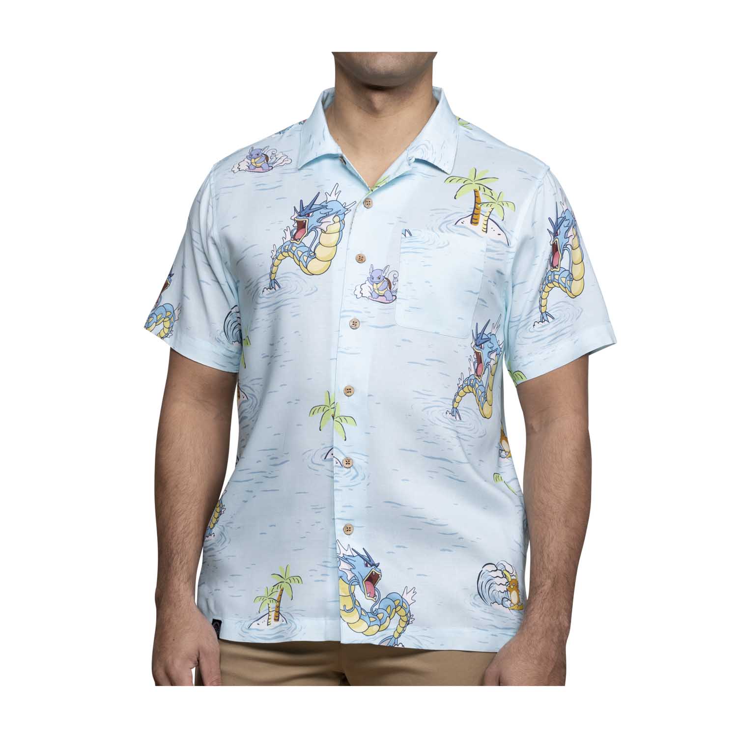 Pokémon Tropical Sea Surfing Tropical Shirt - Adult | Pokémon Center UK ...