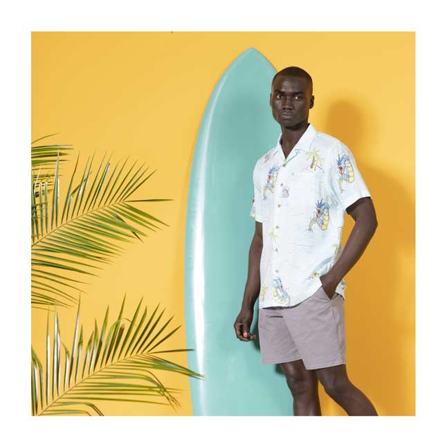 Pokémon Tropical Sea Surfing Tropical Shirt - Adult | Pokémon Center ...