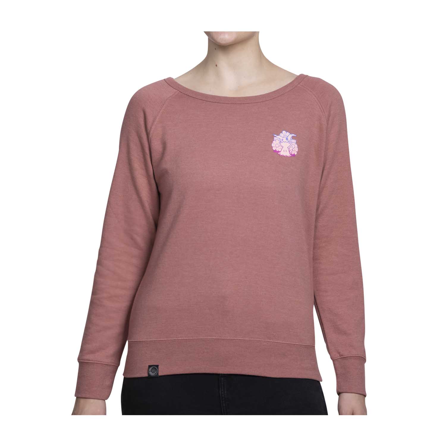 Pokémon Stories: Mimikyu Dreams Pink Capped Neck Sweatshirt - Adult ...