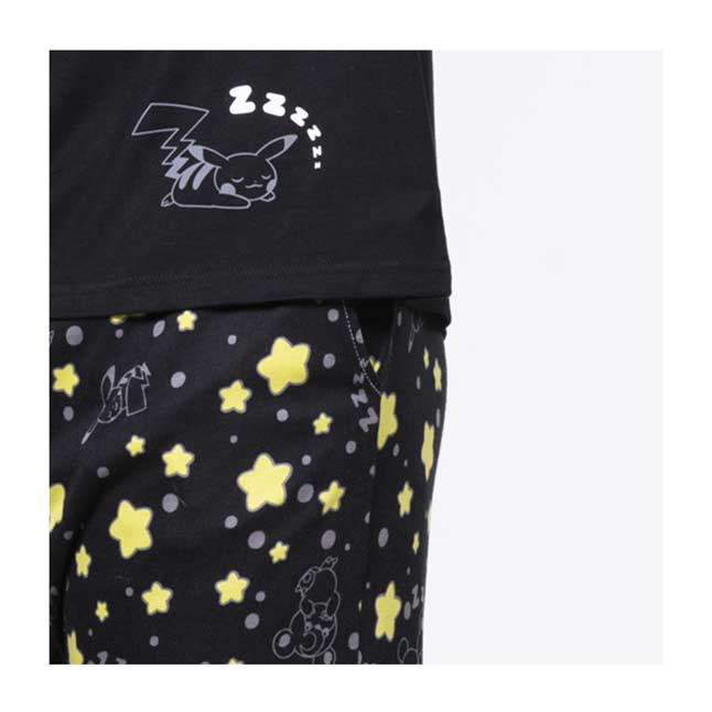 Pikachu & Teddiursa Black & Yellow Lounge Pants - Men | Pokémon Center ...