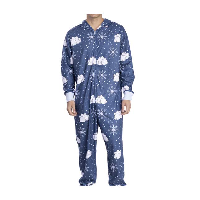 Snom Snowflake Hooded One Piece Pajamas Adult Pokémon Center