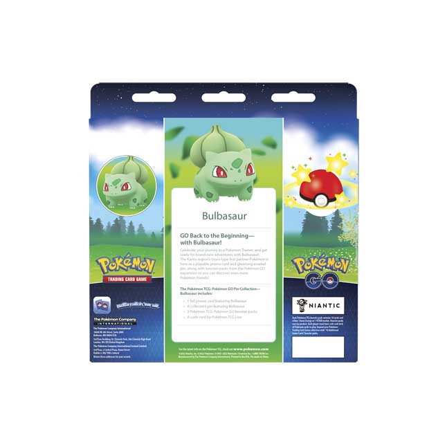 Pokémon TCG: Pokémon GO Pin Collection (Bulbasaur) | Pokémon Center ...