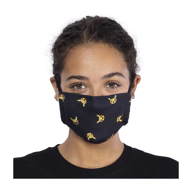 Pikachu Expressions Face Masks (Size S/M) (2-Pack) | Pokémon Center ...