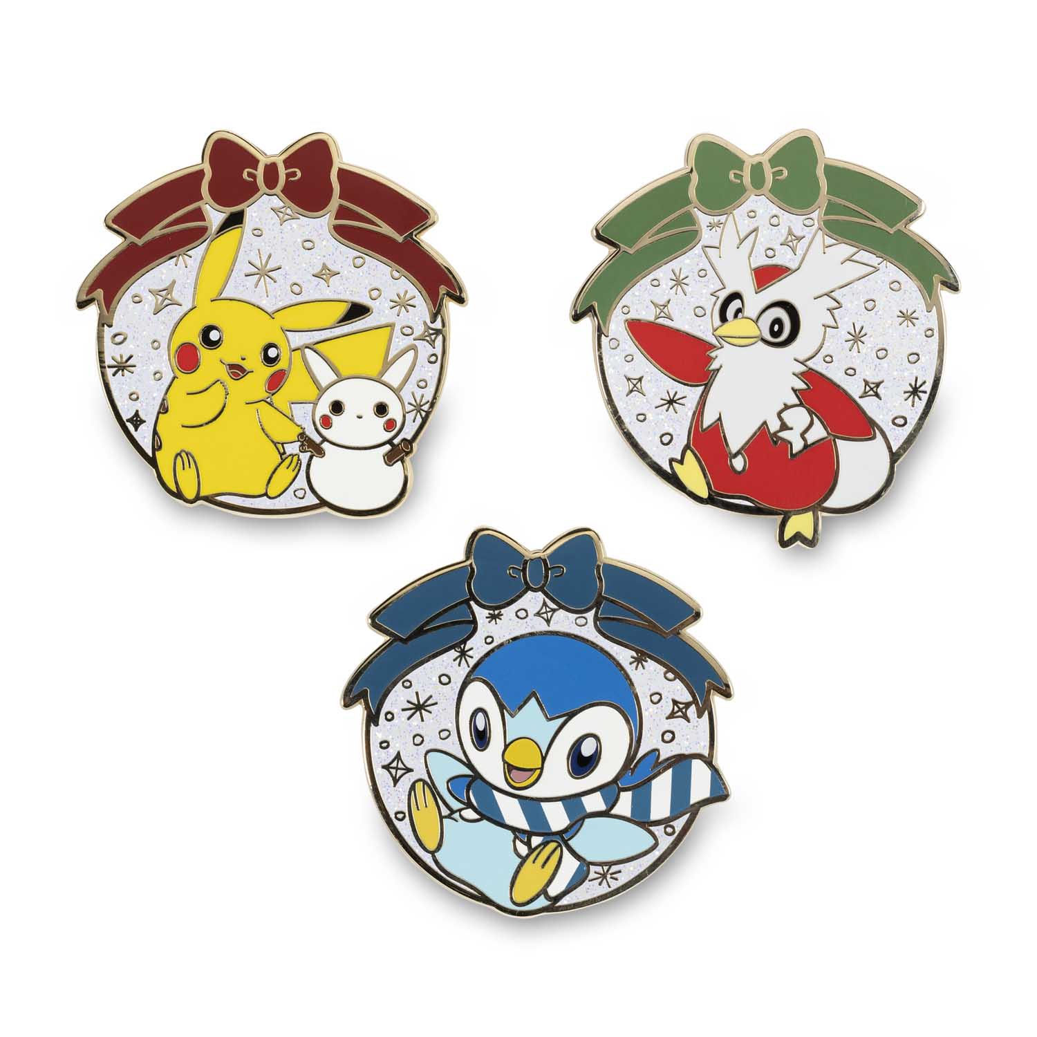 Pokémon Snowy Holiday Pokémon Pins (3-Pack) | Pokémon Center Official Site