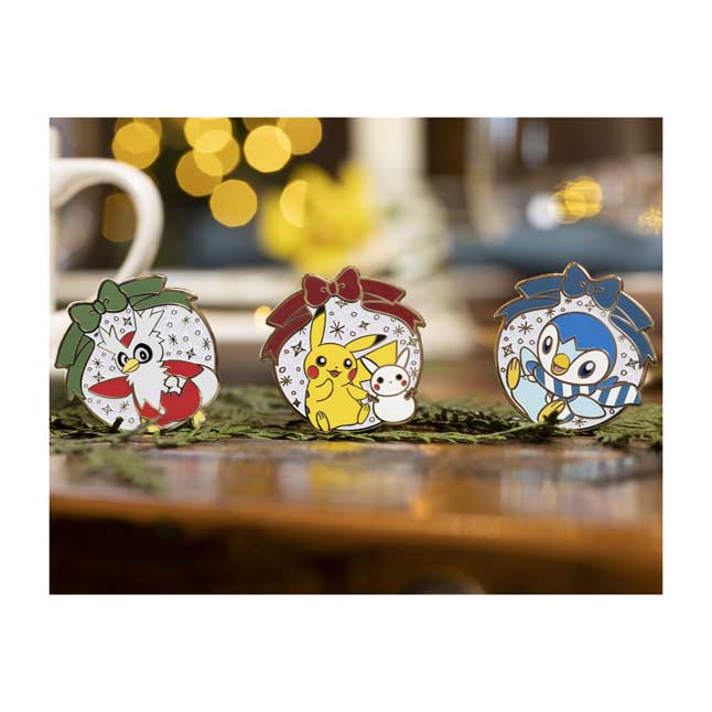 Pokémon Snowy Holiday Pokémon Pins (3-Pack) | Pokémon Center Official Site