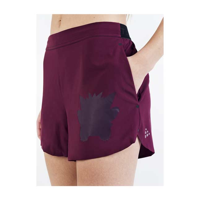Pokémon Center × Craft: Gengar Essence Burgundy Stretch Shorts - Women ...