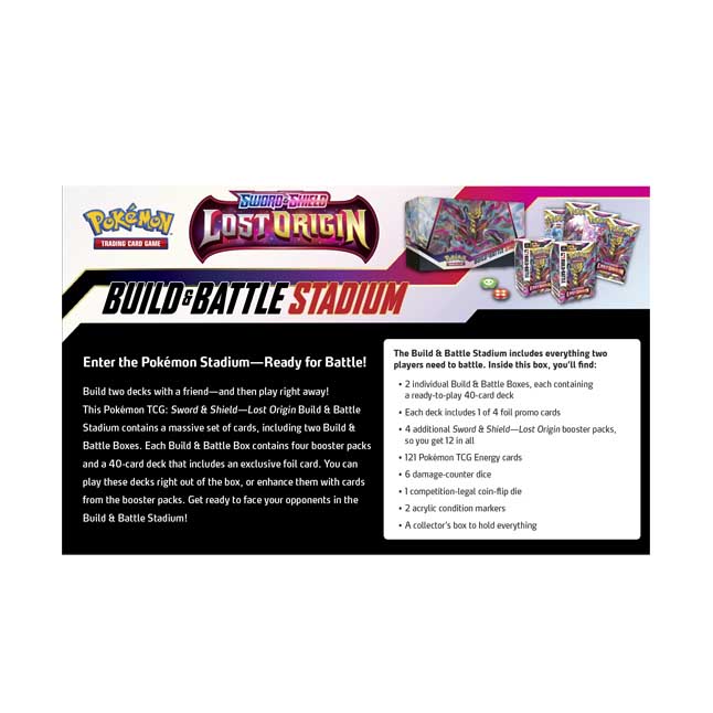 Pokémon TCG: Sword & Shield-Lost Origin Build & Battle Stadium ...