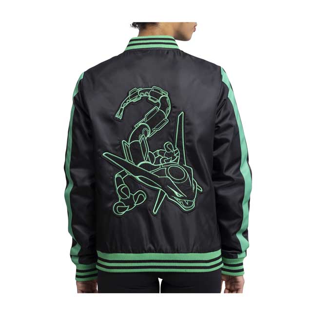 Rayquaza Pokémon Jackets Black Insulated Snap-Down Jacket - Adult ...