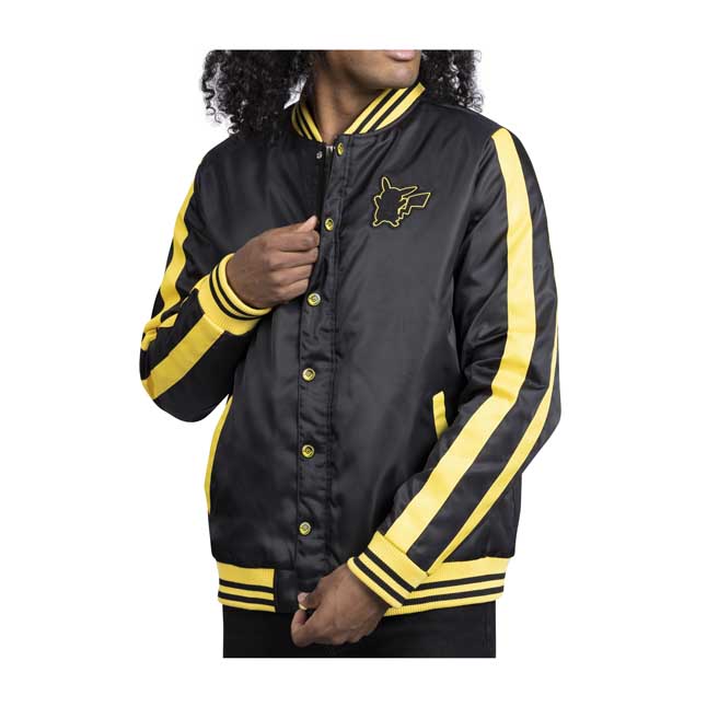 Pikachu Pokémon Jackets Black Insulated Snap-Down Jacket - Adult ...