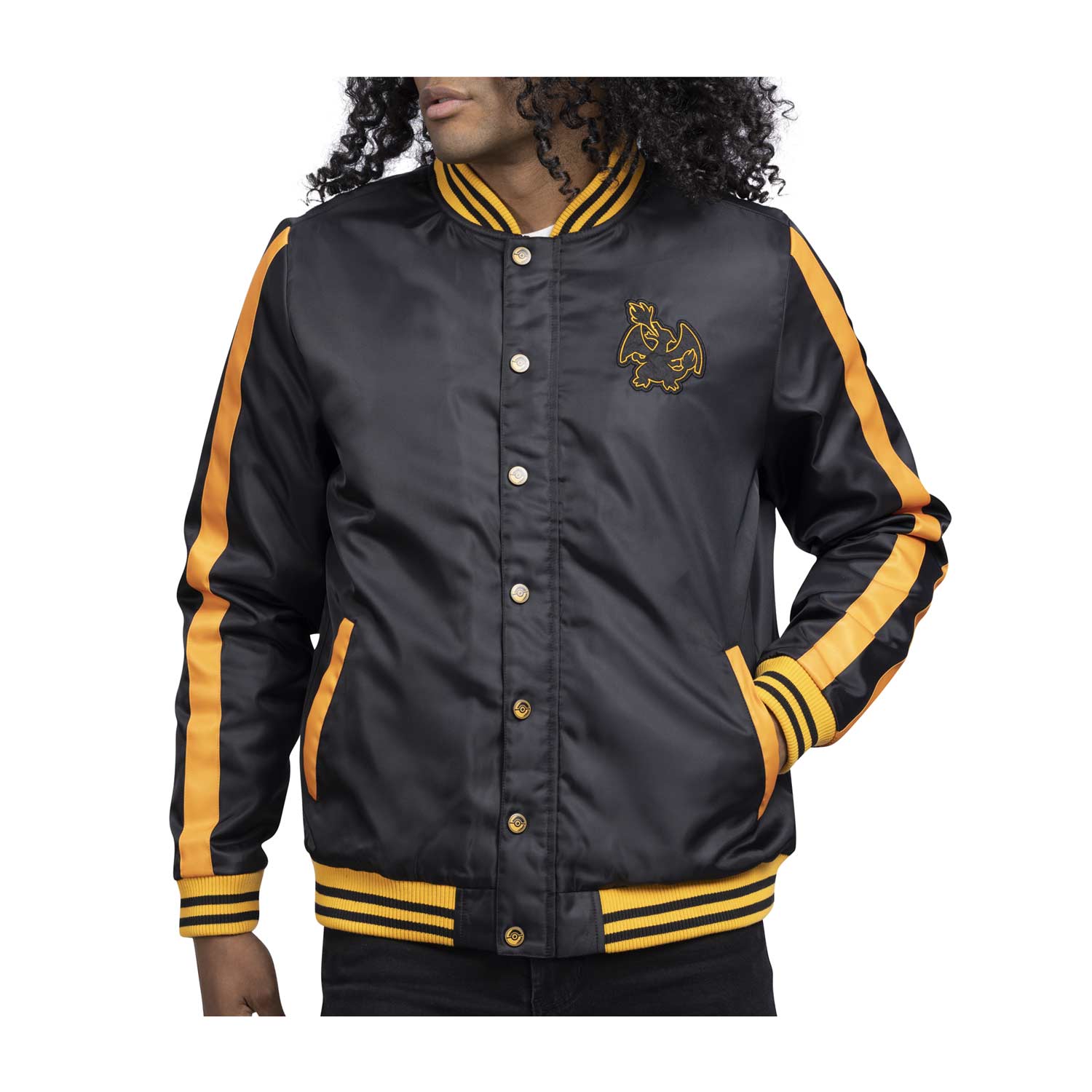 Charizard Pokémon Jackets Black Insulated Snap-Down Jacket - Adult ...