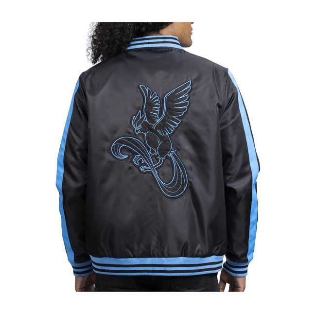 Articuno Pokémon Jackets Black Insulated Snap-Down Jacket - Adult ...