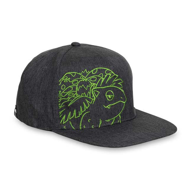Venusaur Charcoal Flat-Bill Hat (One Size-Adult) | Pokémon Center ...