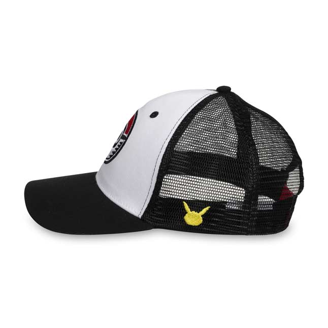Poké Ball Black & White Baseball Hat (One Size-Adult) | Pokémon Center ...