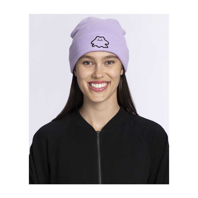 Ditto Purple Cuff Beanie (One Size-Adult) | Pokémon Center UK Official Site