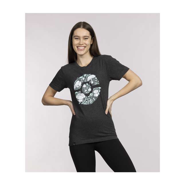Pikachu & Friends Pokémon Nature: Spring Dark Gray Relaxed Fit Crew ...