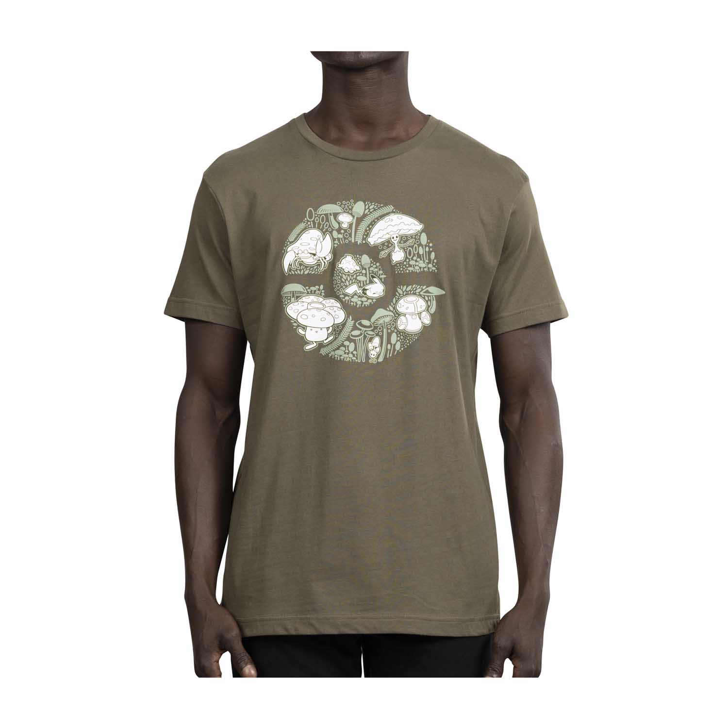 Pikachu & Friends Pokémon Nature: Spring Green Relaxed Fit Crew Neck T ...