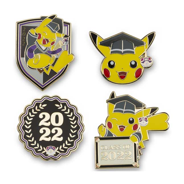 Graduation Pikachu 2022 Pokémon Pin Box Set (4-Pack) | Pokémon Center ...